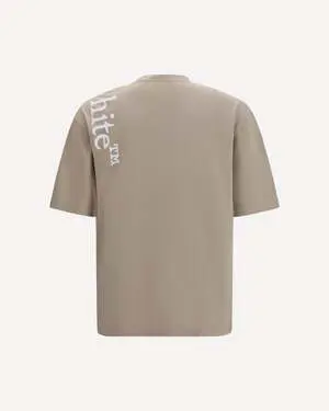 Off-White Vertical Bookish Skate T-shirt Ale - Beige