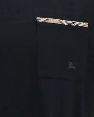 Burberry Cotton T-shirt With Check Trims
