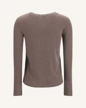 Max Mara Ribbed Long-sleeve Sweater - Brown