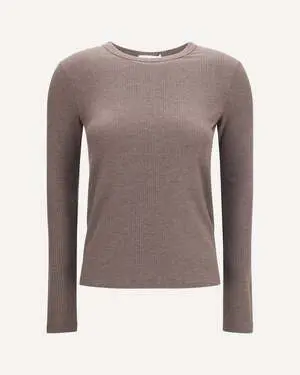 Max Mara Ribbed Long-sleeve Sweater - Brown