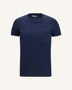 Max Mara Papaia Cotton Monogram T-shirt - Blue