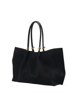 Simkhai Devon Suede East-west Tote With Goldtone Accents - Black