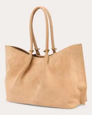 Simkhai Devon Suede Tote - Neutral