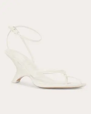 Simkhai Kelsey Leather Strappy Wedge Sandal