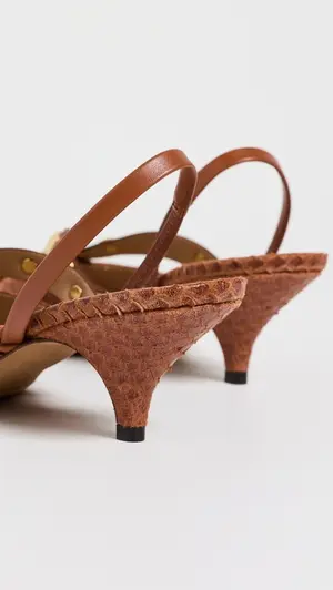 Ulla Johnson Vendome Studded Kitten Heels