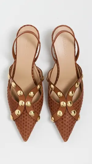 Ulla Johnson Vendome Studded Kitten Heels