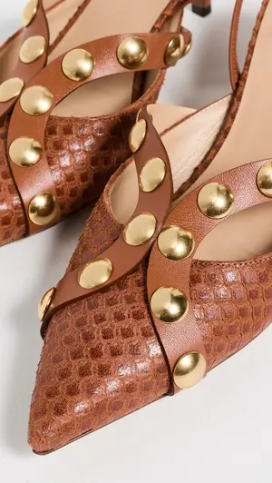 Ulla Johnson Vendome Studded Kitten Heels