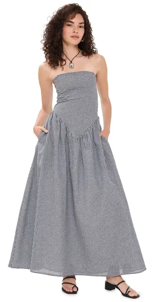 RESA Mackenzie Gingham Check Maxi Dress