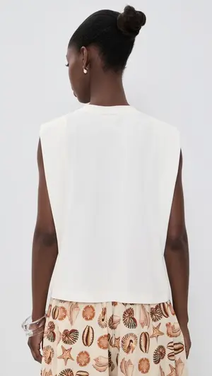 Farm Rio Seashell Embroidered Tee