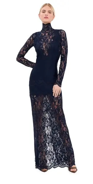 Rabanne Floral Lace Maxi Dress