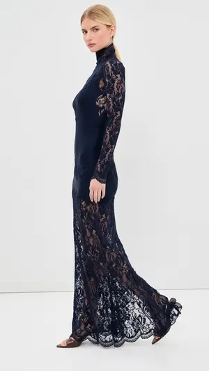 Rabanne Floral Lace Maxi Dress