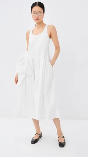Simone Rocha Pressed Rosette Flounce Dress