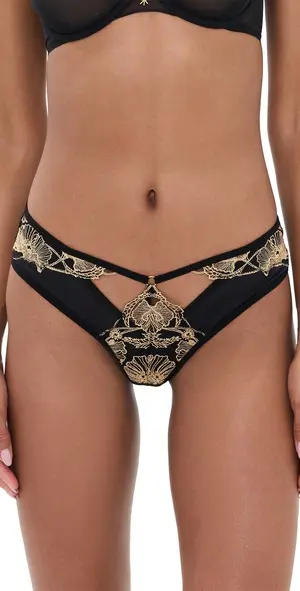 THISTLE AND SPIRE Demeter Bikini Panties - Black