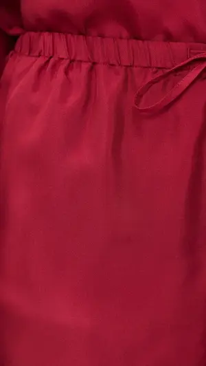 Comme Si Silk Drawstring Shorts