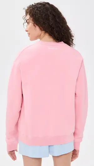 SPORTY & RICH Yankees Krystal Crew Neck Sweatshirt