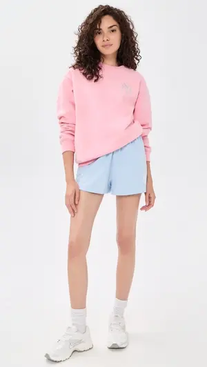 SPORTY & RICH Yankees Krystal Crew Neck Sweatshirt