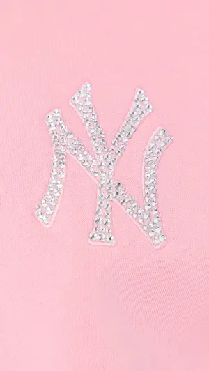 SPORTY & RICH Yankees Krystal Crew Neck Sweatshirt