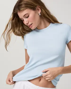 Vuori Everyday Cotton Stretch Fitted T-shirt - Atmosphere