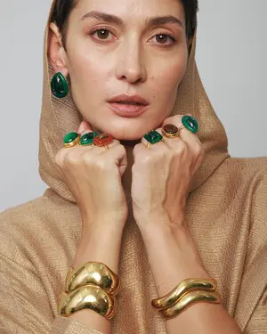 BOHÈME BY VÉRO Onyx & Malachite Drop Earrings