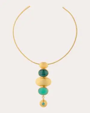 BOHÈME BY VÉRO Onyx & Malachite Istanbul Necklace