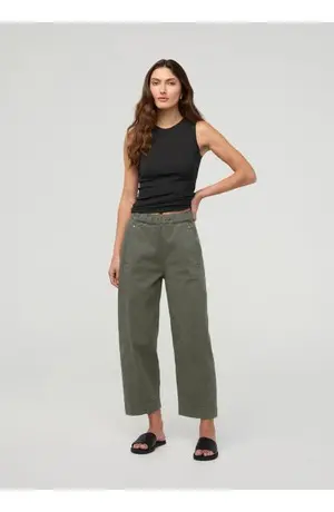 DUER Flextwill Barrel Pull On Pant - Thyme