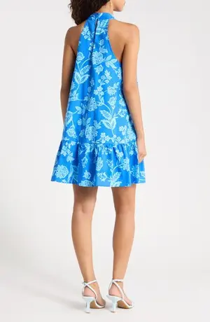 SUGARLIPS Della Floral Print Sleeveless Mini Dress