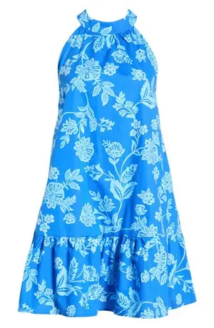 SUGARLIPS Della Floral Print Sleeveless Mini Dress