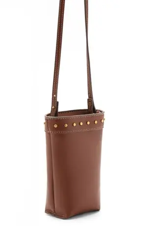 Mango Studded Faux Cell Phone Case With Strap