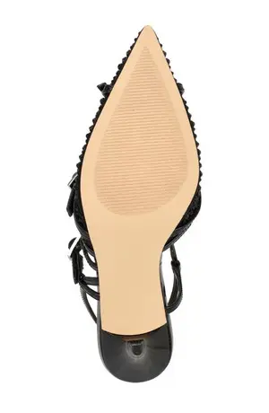 Nine West Pertee Embellished Ankle Strap Pumps - Black