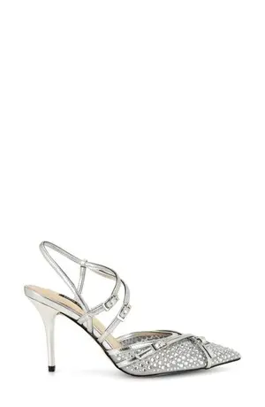 Nine West Pertee Crystal Embellished Ankle Strap Pump