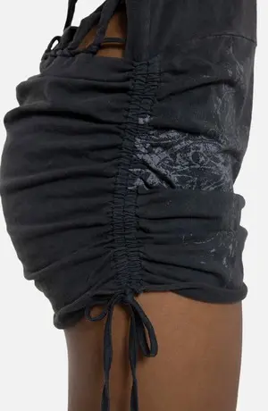 JADED LONDON Macramé Back Jersey Minidress