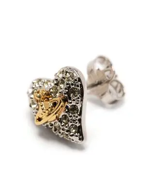 VIVIENNE WESTWOOD Petra Heart-shape Stud Earrings