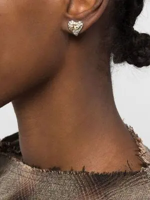 VIVIENNE WESTWOOD Petra Heart-shape Stud Earrings