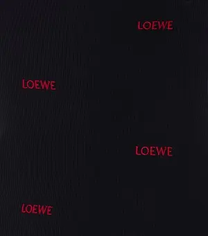 Loewe Logo Embroidered Ribbed Knit Tank Top