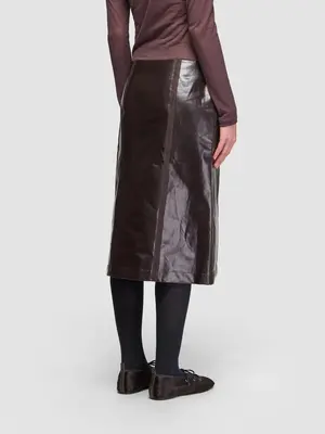 Paloma Wool Vertical Cut Detailed Midi Skirt