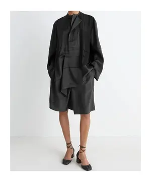 LEMAIRE Pleated Asymmetrical Blouse