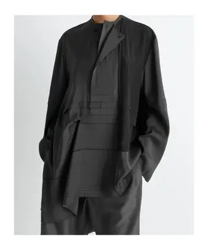 LEMAIRE Pleated Asymmetrical Blouse