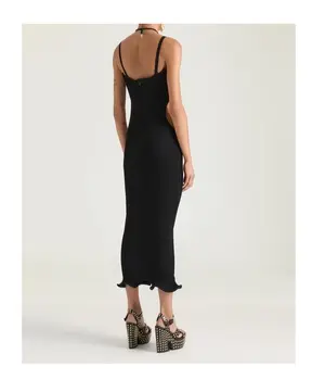 Givenchy Slashed Dress In Rib