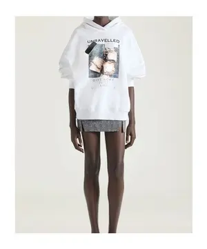 Givenchy Hoodie Sweatshirt In Fleece With Archive Print