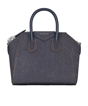 Givenchy Mini Antigona Denim Bag - Indigo