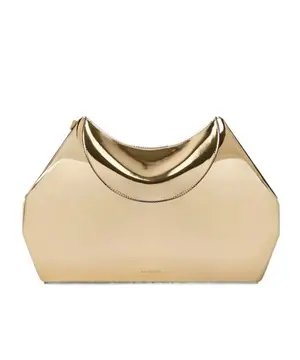 Givenchy Golden Mirror Effect Facet Clutch Bag - Nude
