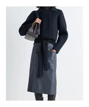 LEMAIRE Felted Double-breasted Blouson Jacket