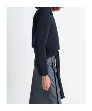 LEMAIRE Felted Double-breasted Blouson Jacket