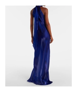 Galvan Sienna Semi-sheer Organza Gown
