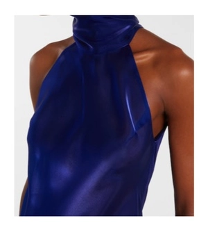 Galvan Sienna Semi-sheer Organza Gown