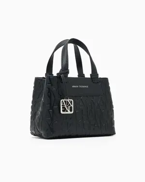 Armani Exchange Logo-charm Tote Bag
