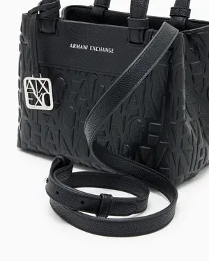 Armani Exchange Logo-charm Tote Bag