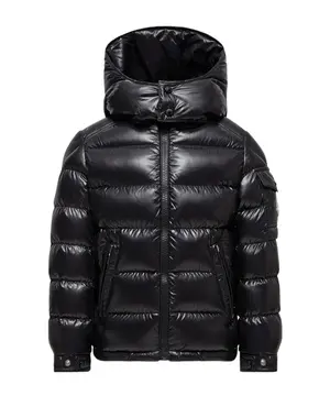 Moncler New Maya Hooded Down Jacket - Black