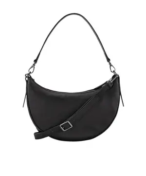 Longchamp Crescent-shaped Zipped Shoulder Bag