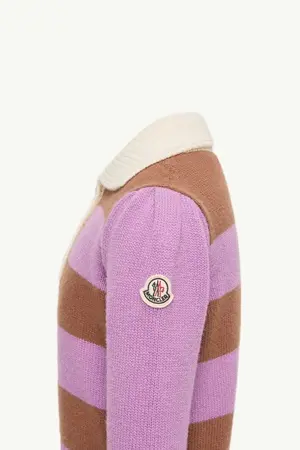 Moncler Wool Cashmere Knit Polo